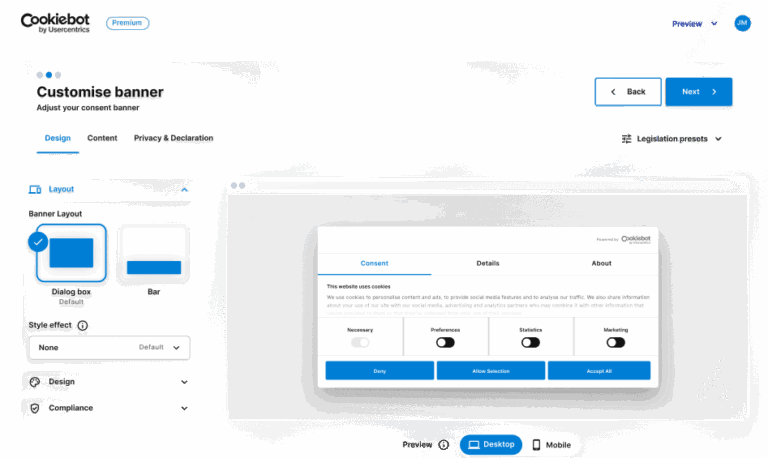 Cookiebot™ CMP by Usercentrics - GDPR Compliance for SMBs